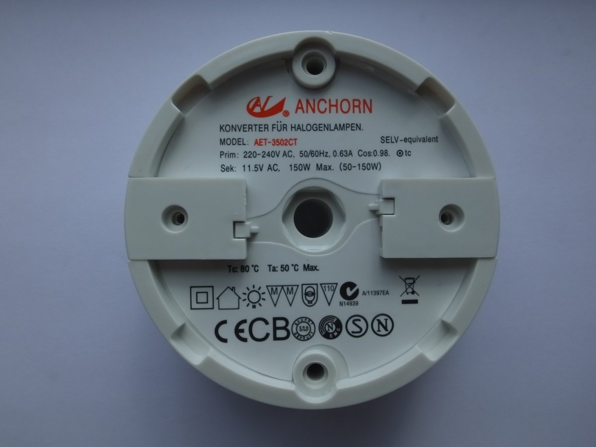 ANCHORN AET-3502CT 150w ELECTRONIC TRANSFORMER (DISCONTINUED) - SaveMyLight