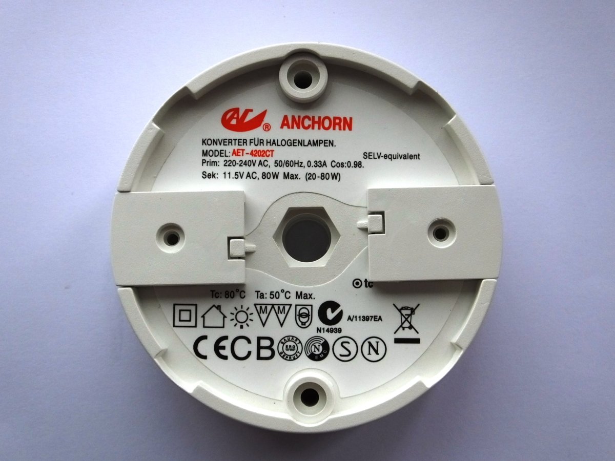 ANCHORN AET-4202CT 80w ELECTRONIC TRANSFORMER (DISCONTINUED) - SaveMyLight