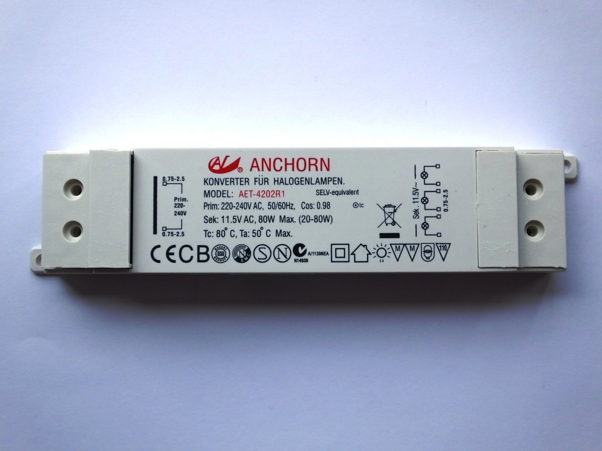 ANCHORN AET-4202R1 80w ELECTRONIC TRANSFORMER - SaveMyLight