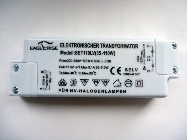 EAGLERISE SET110LV ELECTRONIC TRANSFORMER (DISCONTINUED) - SaveMyLight