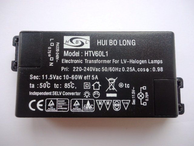 HUIBOLONG HTV60L1 ELECTRONIC TRANSFORMER - SaveMyLight
