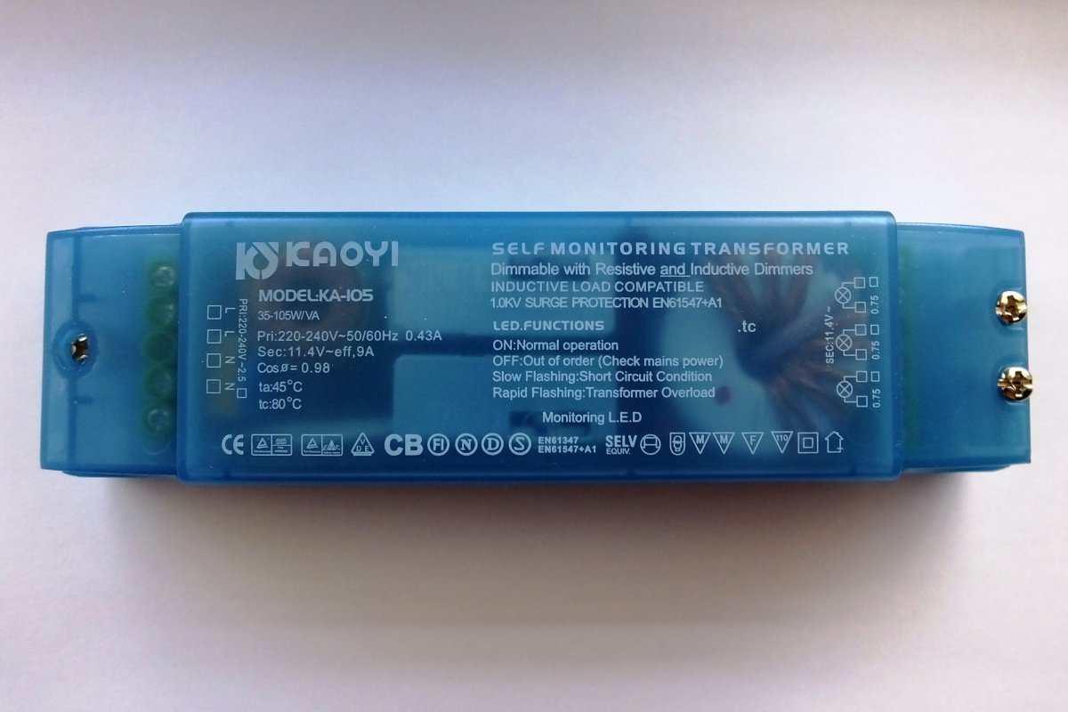 KAOYI KA-105 SELF MONITORING ELECTRONIC TRANSFORMER (DISCONTINUED ...
