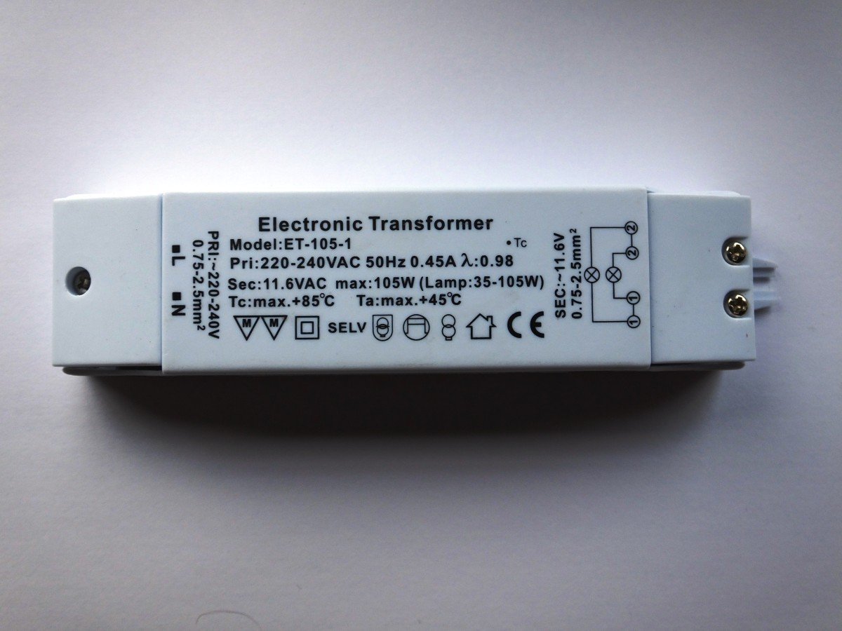 NINGBO ET105-1 ELECTRONIC TRANSFORMER - SaveMyLight