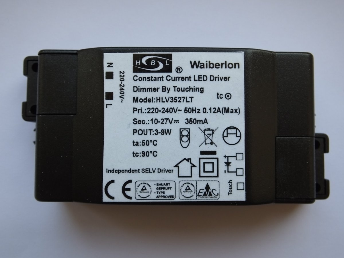 WAIBERLON HLV3527LT TOUCH DIMMABLE CONSTANT CURRENT LED DRIVER ...