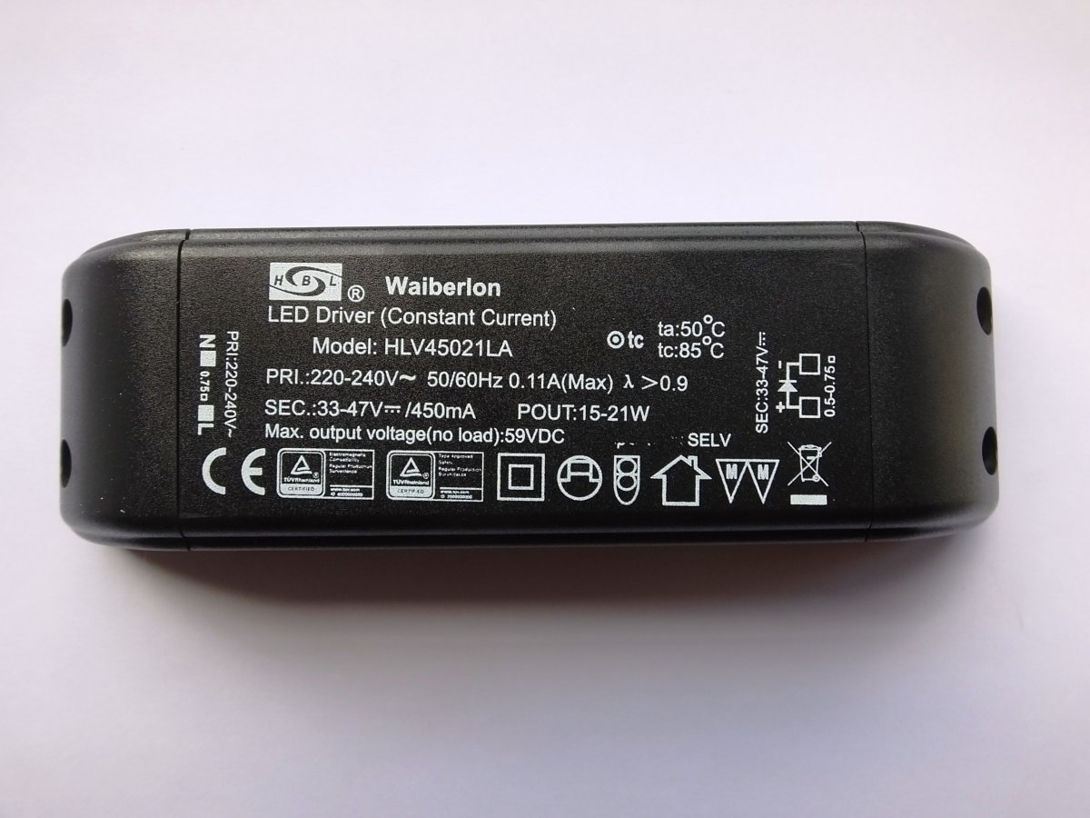 WAIBERLON HLV45021LA CONSTANT CURRENT LED DRIVER - SaveMyLight