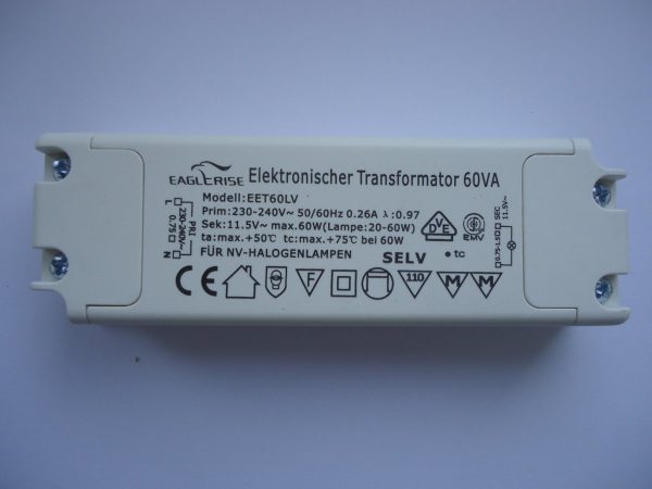 EAGLERISE EET60LV ELECTRONIC TRANSFORMER (DISCONTINUED) - SaveMyLight