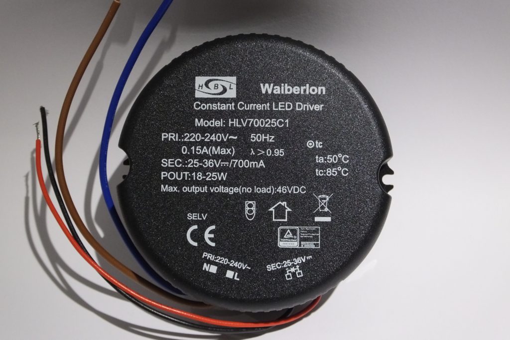 WAIBERLON HLV70025C1 CONSTANT CURRENT LED DRIVER - SaveMyLight