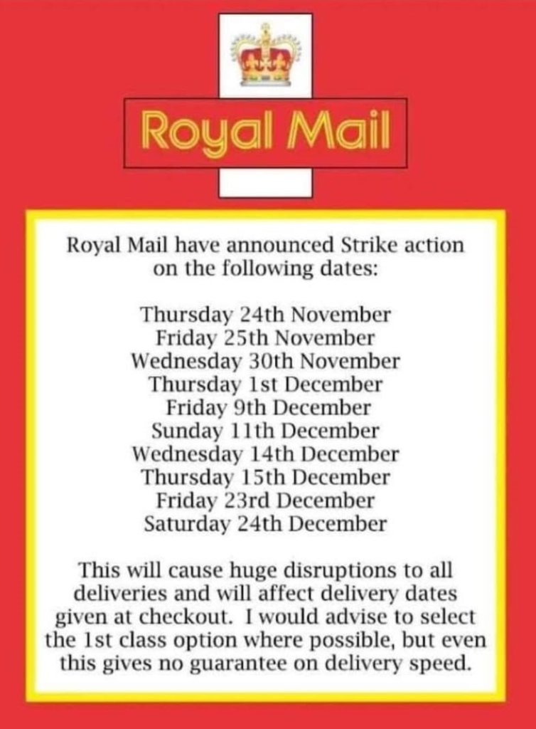 Royal Mail Strike Dates - SaveMyLight