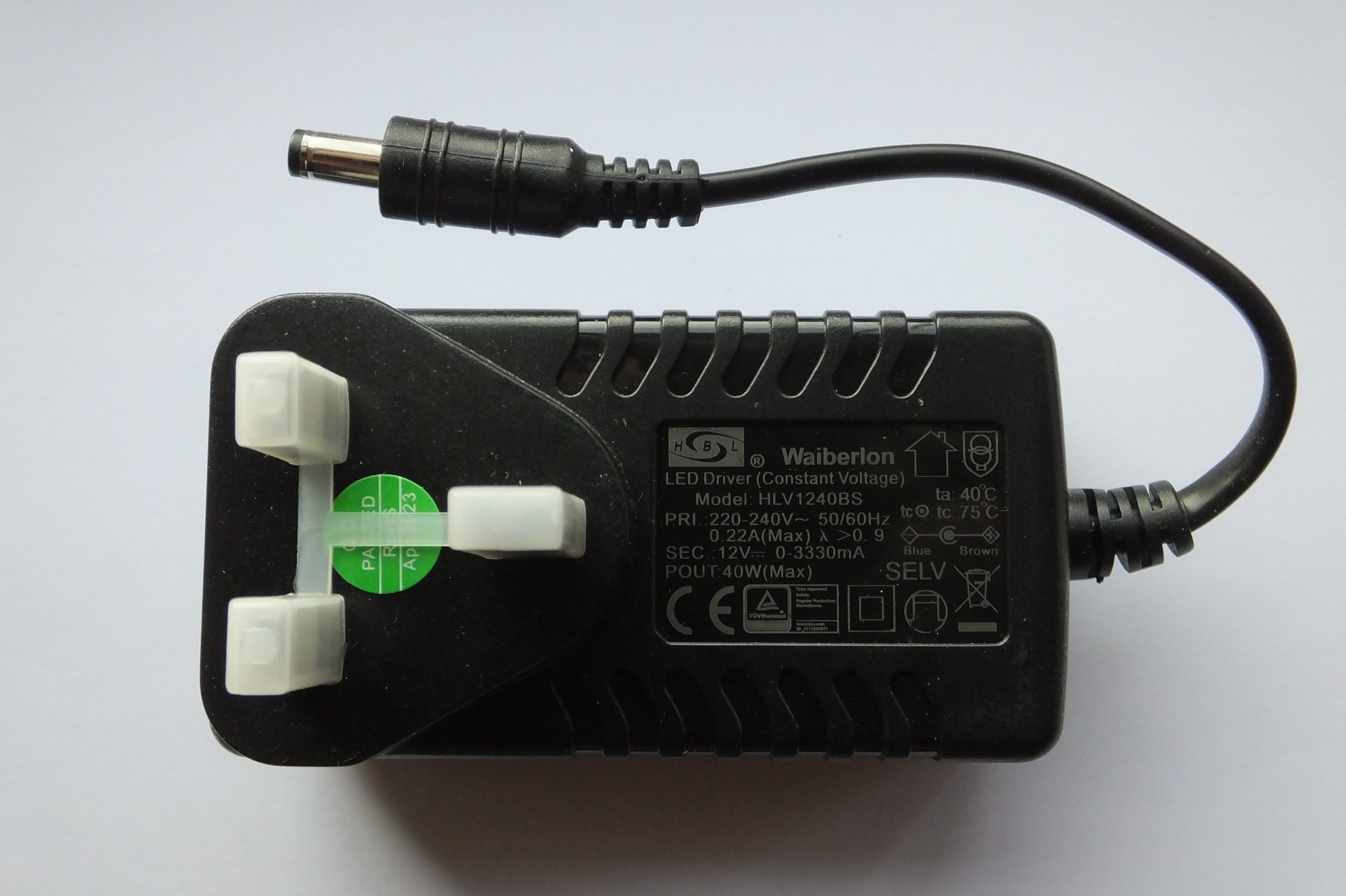 HUIBOLONG WAIBERLON HLV1240BS PLUG IN LED DRIVER - SaveMyLight