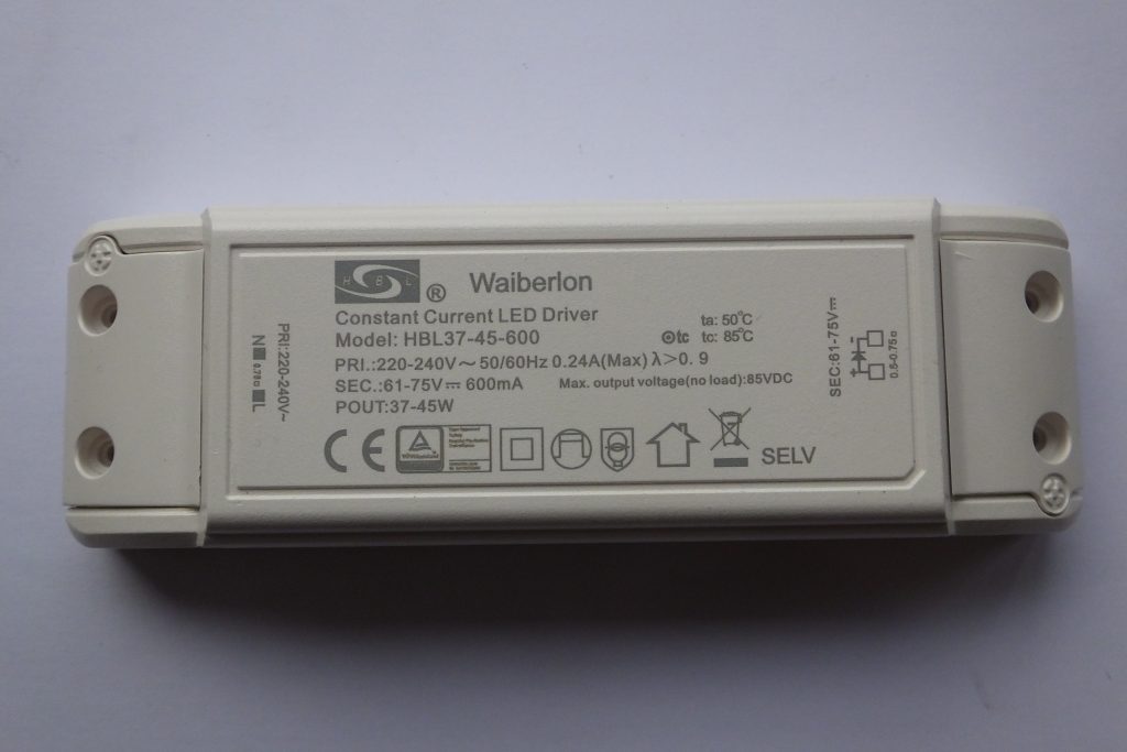 WAIBERLON HBL37-45-600 CONSTANT CURRENT LED DRIVER - SaveMyLight