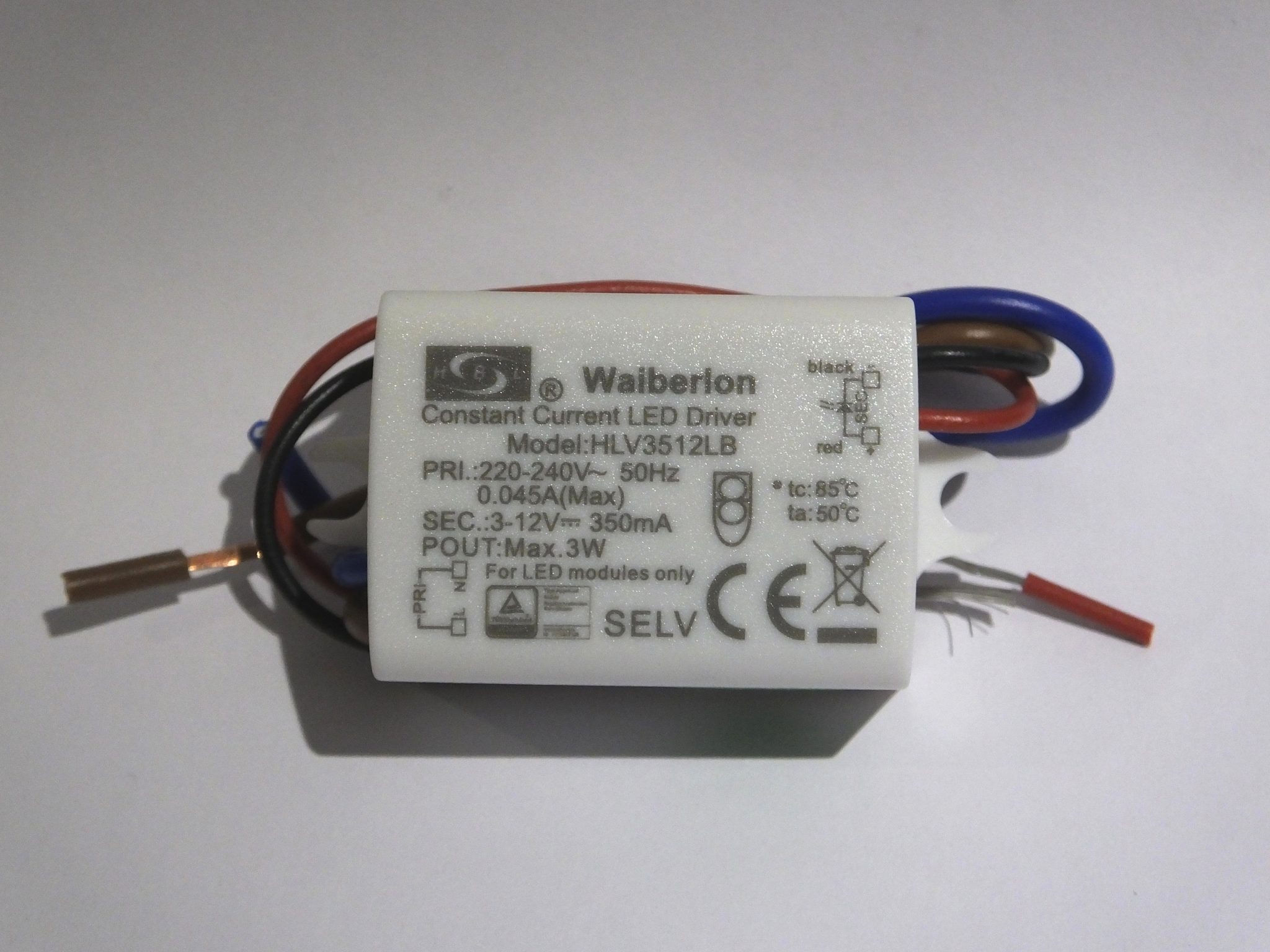 WAIBERLON HLV3512LB CONSTANT CURRENT LED DRIVER - SaveMyLight