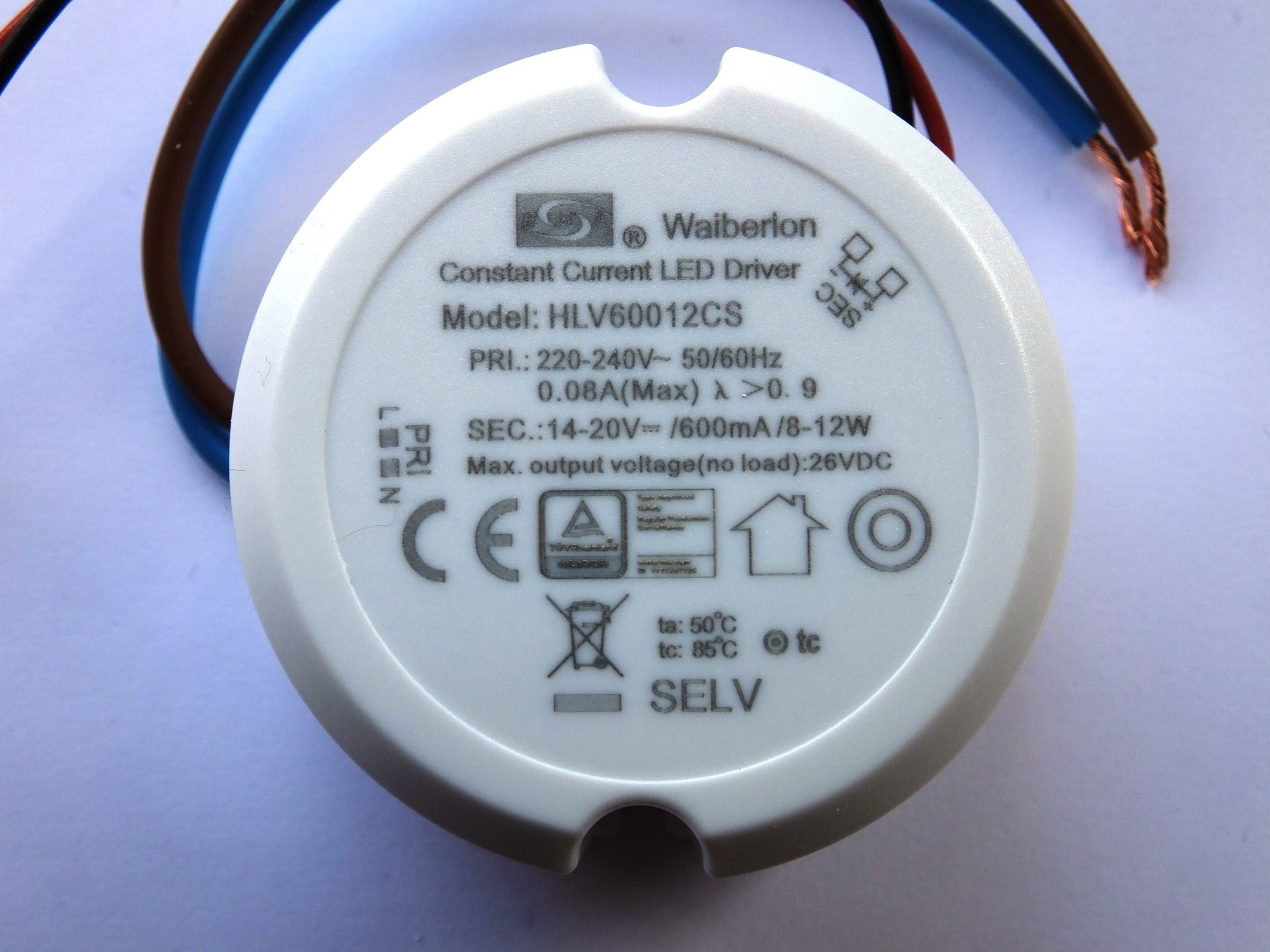 WAIBERLON HLV60012CS CONSTANT CURRENT LED DRIVER - SaveMyLight